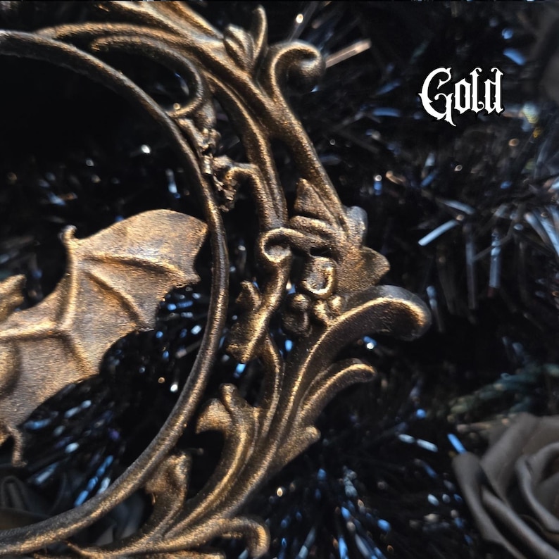 Iron Bat Tree Topper • Gothic Holiday Home Decor • 3D Printed - Etsy