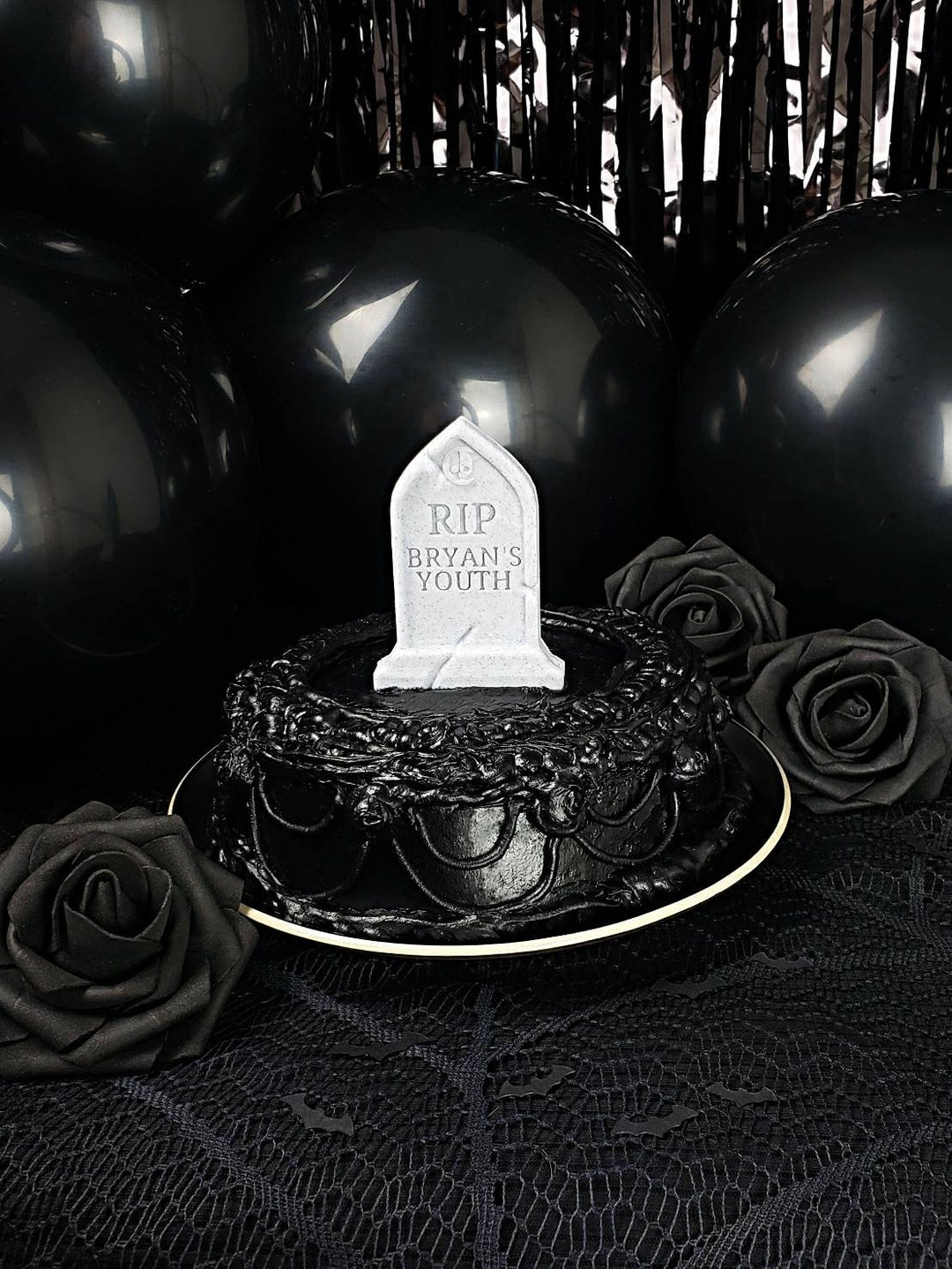 RIP *CUSTOM NAME* Youth Tombstone Cake Topper / Garden Marker ...