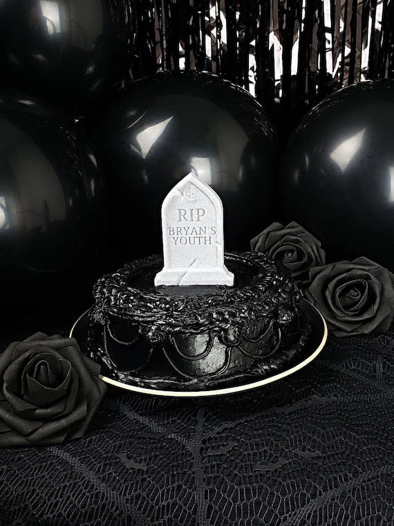 RIP CUSTOM NAME Youth Tombstone Cake Topper / Garden Marker - Etsy