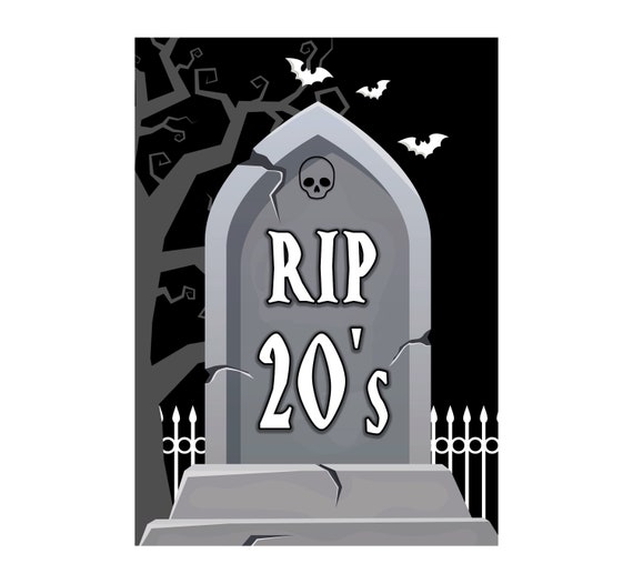 RIP 20s 30s 40s Greeting Card RIP Youth Birthday Goth - Etsy