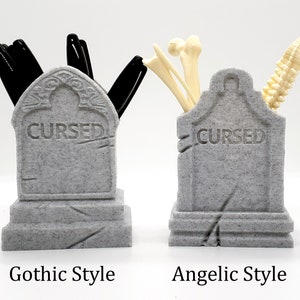 Tombstone Pen Cup • Gothic Home Decor • Personalized 3D Print - Etsy