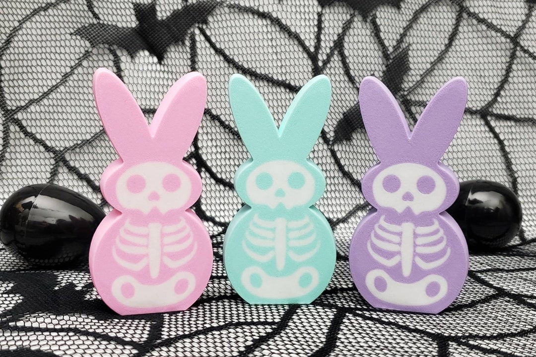 The Cursed Creeps - Pastel Easter Skeletons • Easterween Decor • 3D ...