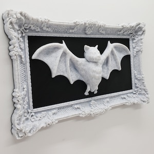 Bat Frame Wall Art • Gothic Home Decor • 3D Printed - Etsy