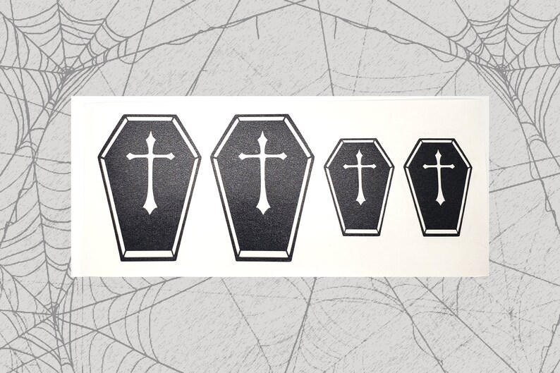 Coffin Family Permanent Vinyl Decal Gothic Home Decor - Etsy