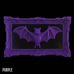 Bat Frame Wall Art • Gothic Home Decor • 3D Printed - Etsy