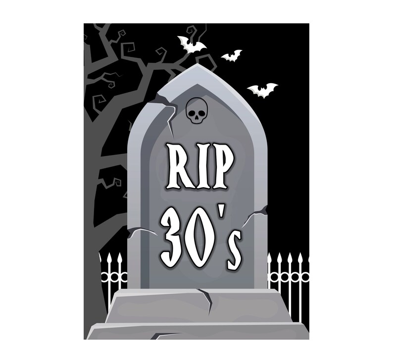 RIP 20s 30s 40s 50s 60s 70s 80s 90stombstone Cake Topper / - Etsy