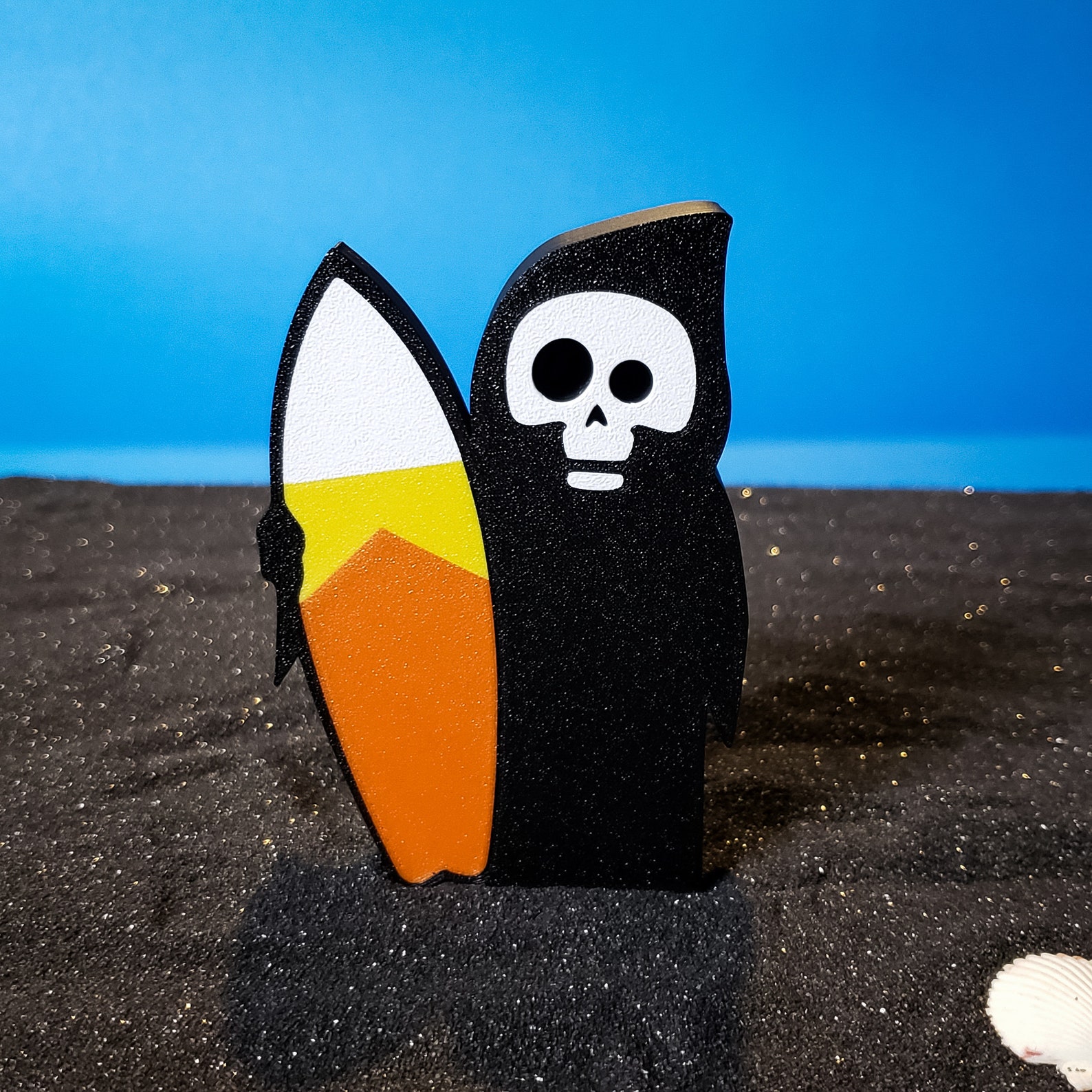 Grim Surfer and Beach Boo Ghoulz • Gothic Home Decor • 3D Printed - Etsy