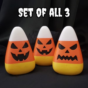 Candy Corn Halloween Figurines • Gothic Home Decor • 3D Printed - Etsy