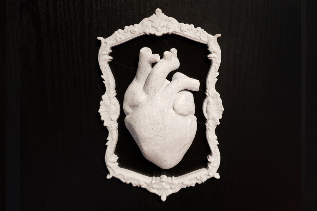 Anatomical Heart Frame Wall Art • Gothic Home Decor • 3D Printed - Etsy