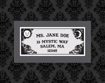 Gothic Address Label - Etsy