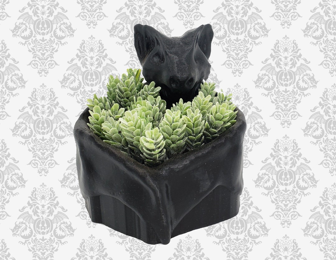 Large Bat Succulent Planter • Gothic Home Garden Decor • 3D Printed - Etsy