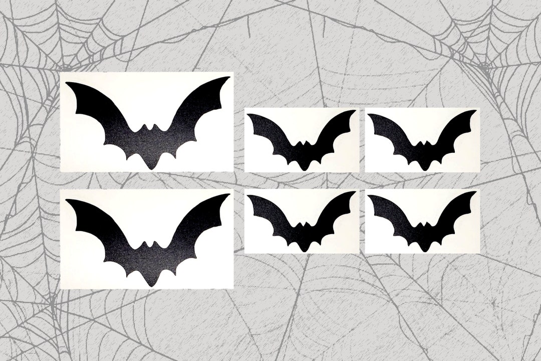 Bat Pack Decals 6 or 4 Pack Permanent Vinyl Decal Gothic Home Decor ...