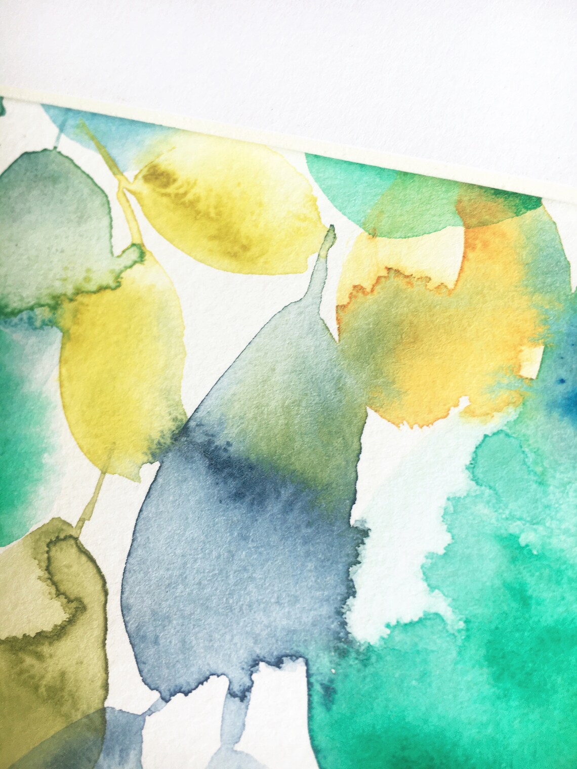 Window Gazing PRINT. Abstract Watercolor Botanical Painting, Abstract ...
