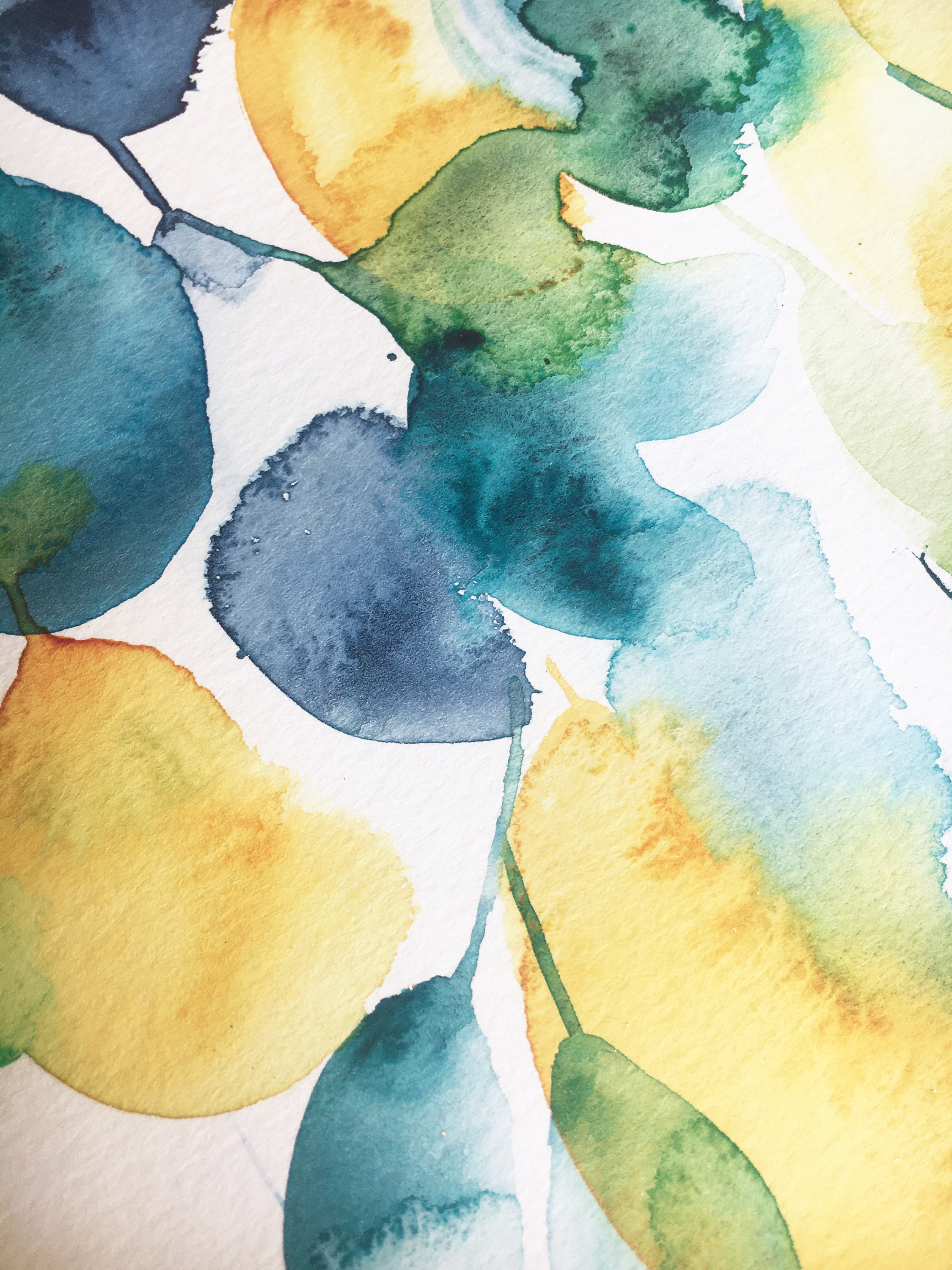Window Gazing PRINT. Abstract Watercolor Botanical Painting, Abstract ...
