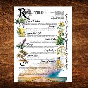 Road Opening Oil - Book of Shadows Page (digital Printable) - Etsy