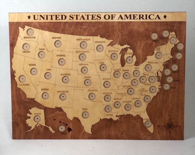 Flags of the 50 U.S. States Wall Map Poster 36x24 Rolled Paper or ...