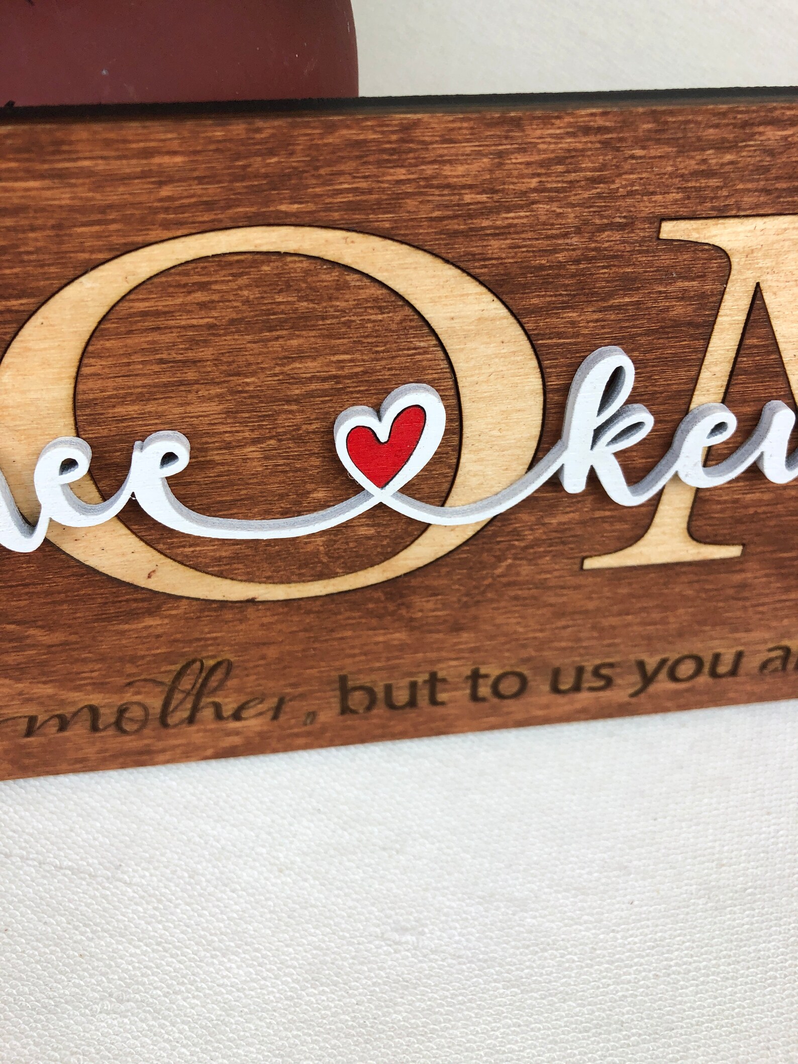 Custom Personalized 3D Wood Sign Mothers Day Sign Mama Sign - Etsy