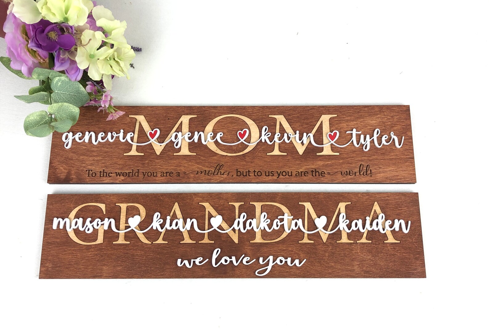Custom Personalized 3D Wood Sign Mothers Day Sign Mama Sign - Etsy