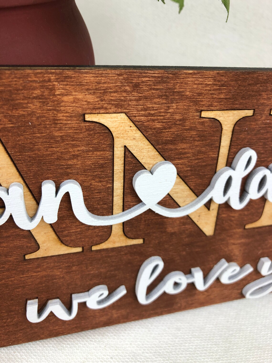 Custom Personalized 3D Wood Sign Mothers Day Sign Mama Sign | Etsy