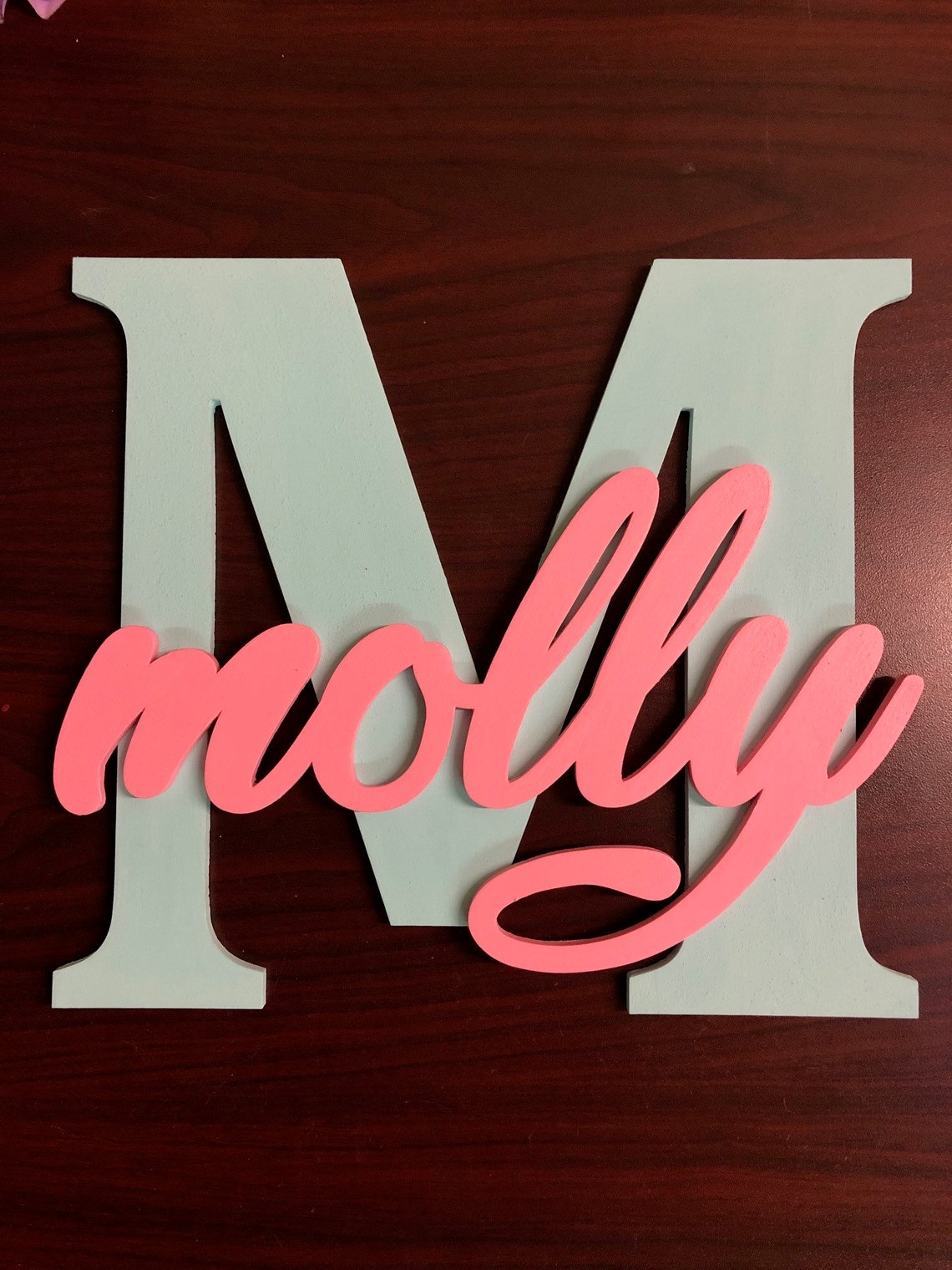 Nursery Name Decor Personalize Name Wall Decor Wooden Name | Etsy