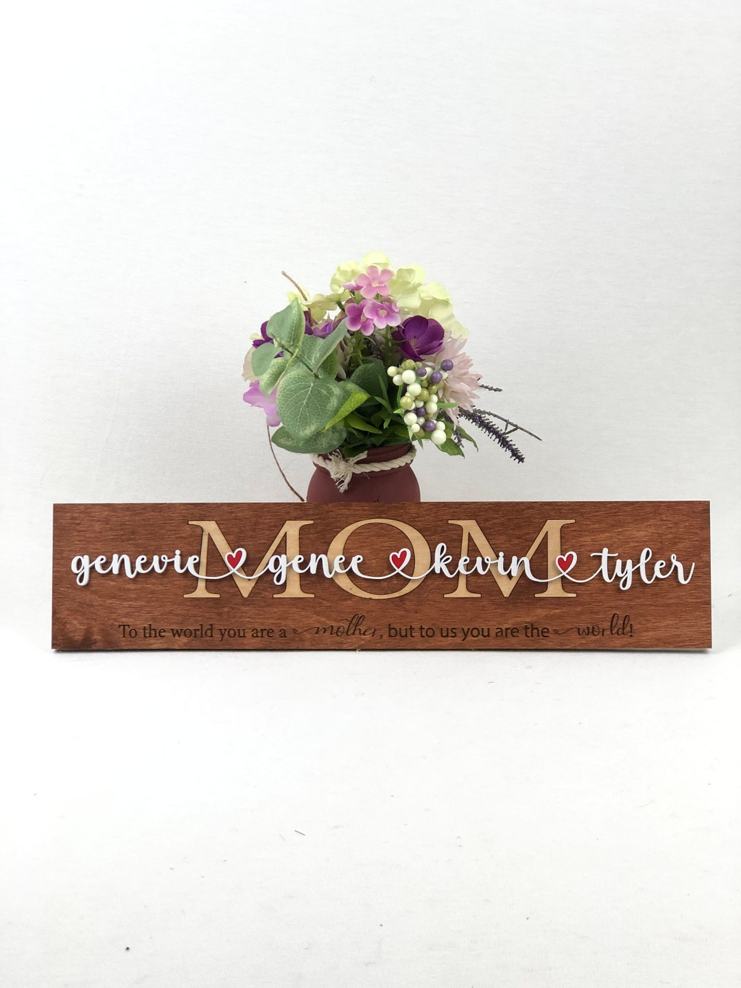 Custom Personalized 3D Wood Sign| Mothers Day Sign | Mama Sign ...