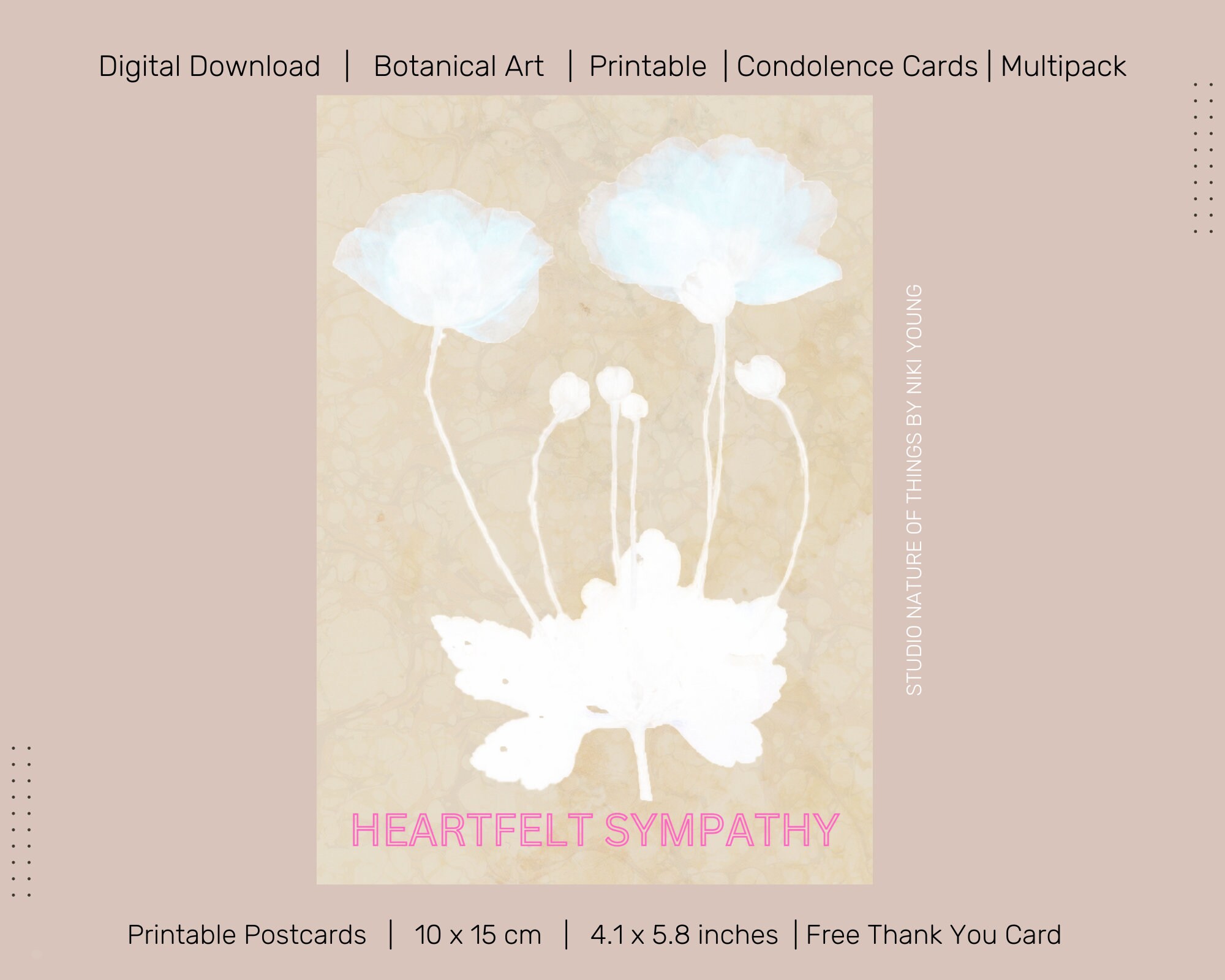 Printable Condolence Card Downloadable Sympathy Card - Etsy