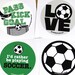 Assorted Soccer Sports Sticker Sheet Pack 102 Stickers | Etsy