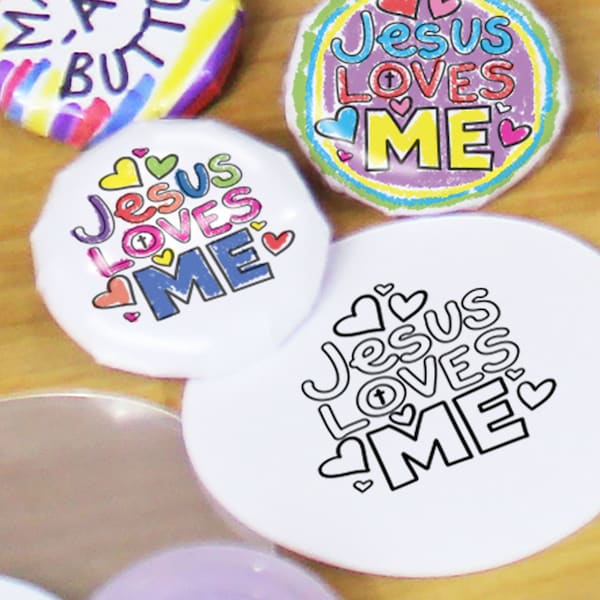 Jesus Buttons - Etsy