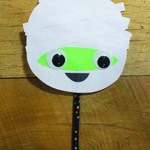 Mummy Puppet Craft Downloadable Template - Etsy