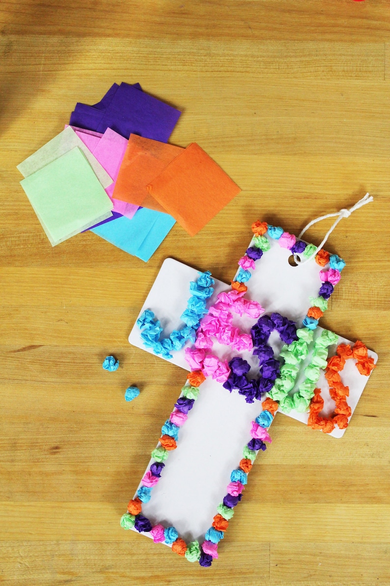 DIY Chipboard Cross Crafts With String - Pack of 24 - Etsy
