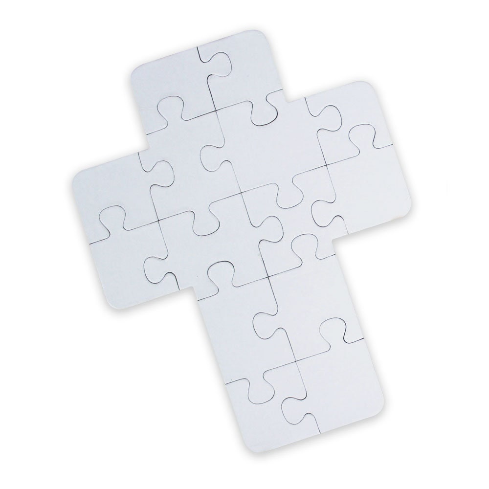 DIY Blank Cross Puzzle Crafts Class Pack of 24 - Etsy