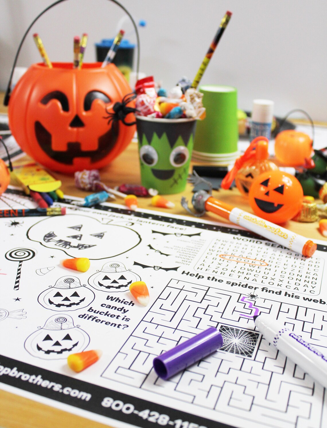 Halloween Party Activity Placemat - Etsy
