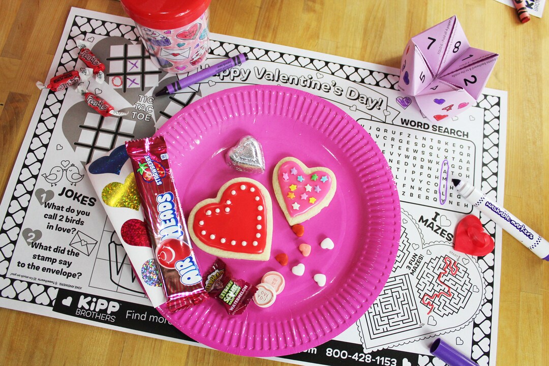 Valentines Day Party Activity Placemat - Etsy
