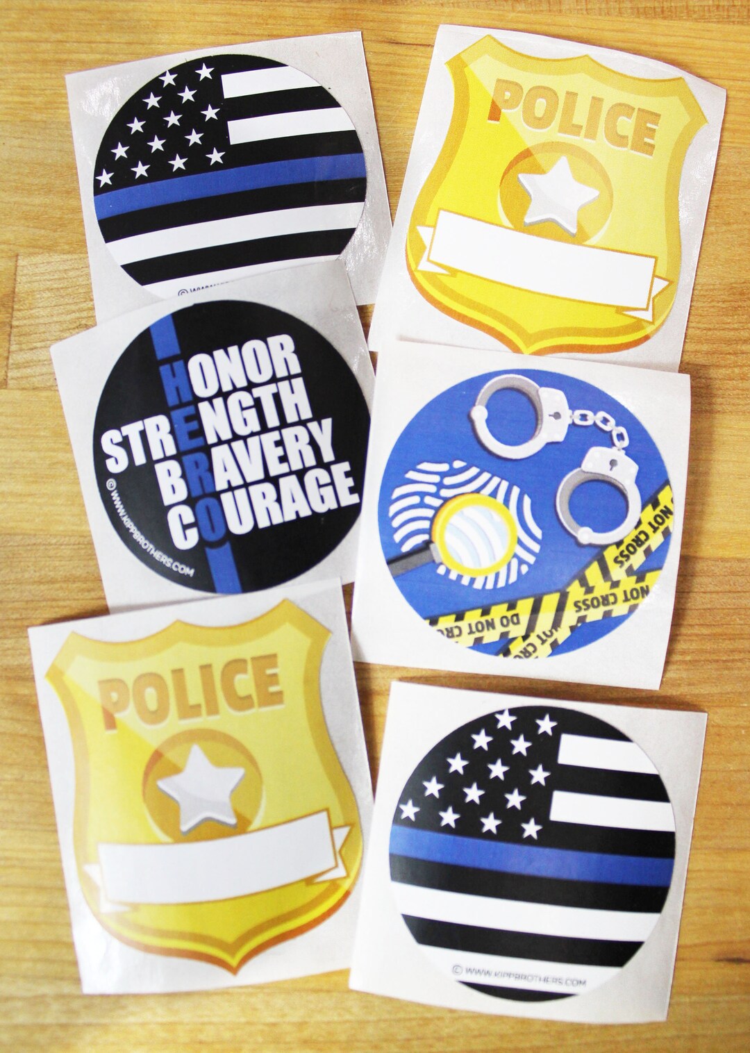 Police Officer Sticker Roll of 100 Assorted Stickers - Etsy UK