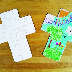 DIY Blank Cross Puzzle Crafts Class Pack of 24 - Etsy