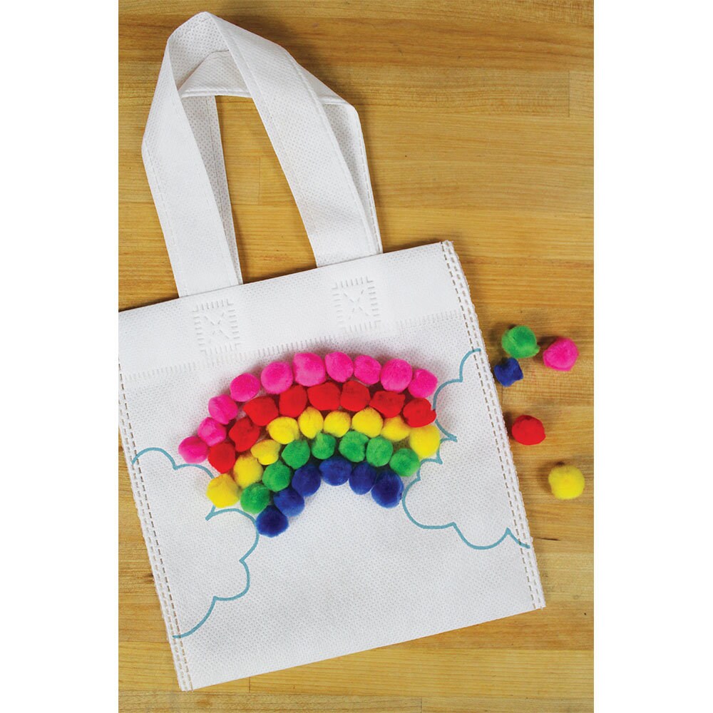 Colorful Fuzzy Craft Pom Poms, Assorted Colors and Sizes, Pack of 300 ...