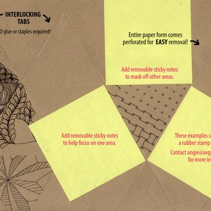 Die Cut Icosahedron Polyhedron Forms Perforated With Interlocking Tabs ...