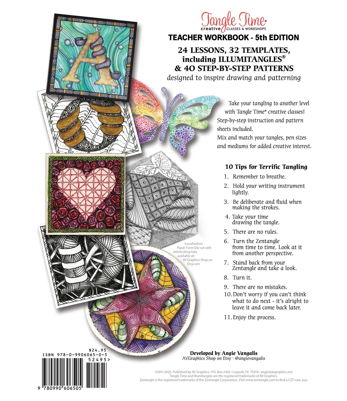 Tangle Patterning & Drawing Workbook, Learn How to Tangle With 24 ...