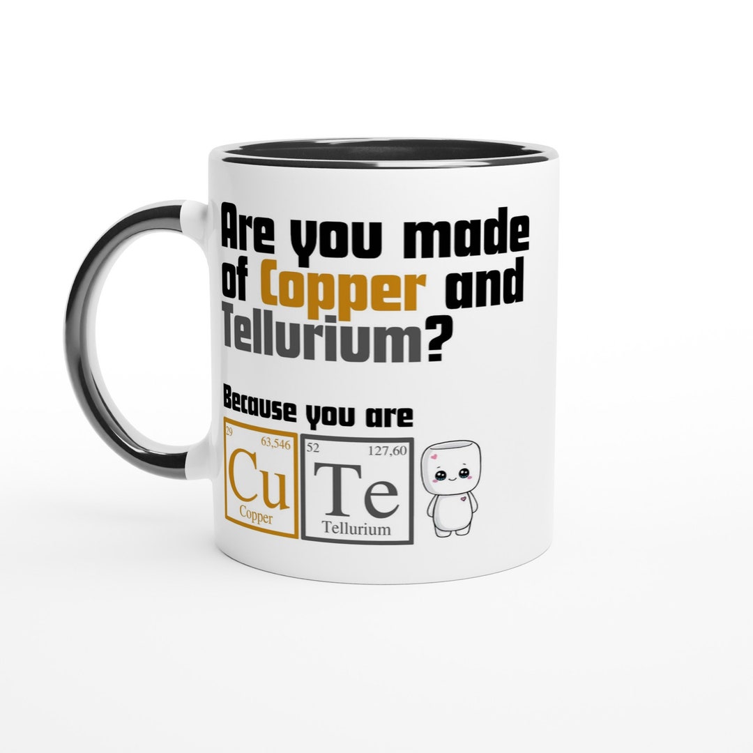 Cute, Periodic Table of Elements White 11oz Ceramic Mug With Colour ...