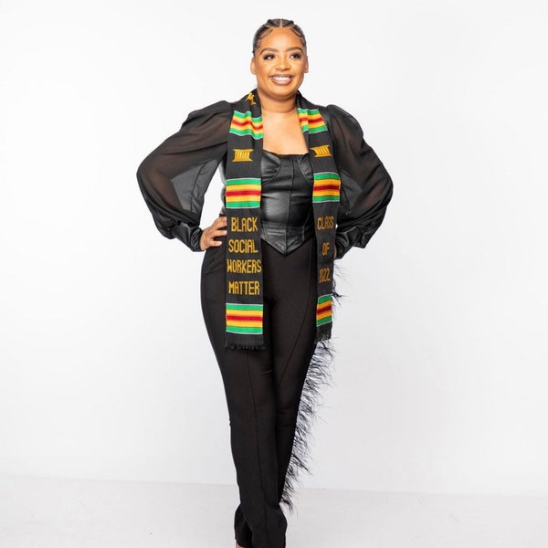 Graduation Stole Social Work - Etsy