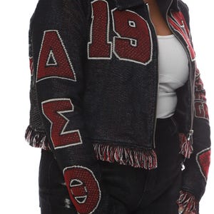 Black Delta Sigma Theta Tapestry Jacket-social Action RESTOCKS January ...