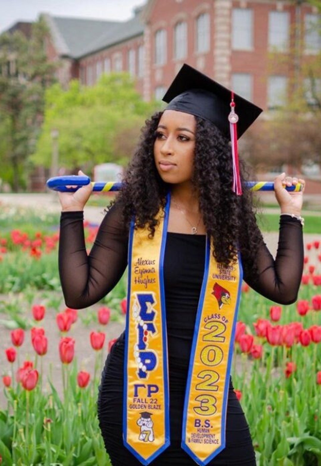 Sigma Gamma Rho Customized Graduation Stole Sash With Stole Garment Bag ...