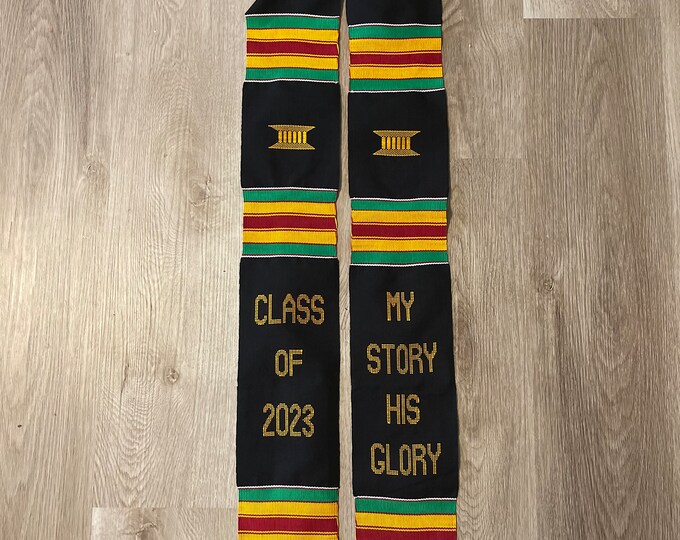 My Story, His Glory Class of 2023 2024 Authentic Handwoven Kente Cloth ...