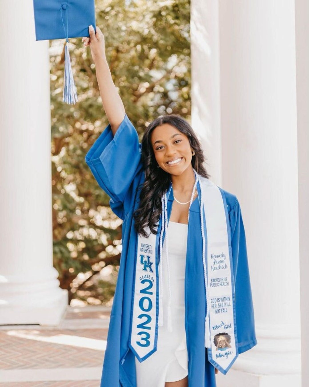 Collegiate Black Girl Magic Customized Graduation Stole Sash Cord With ...