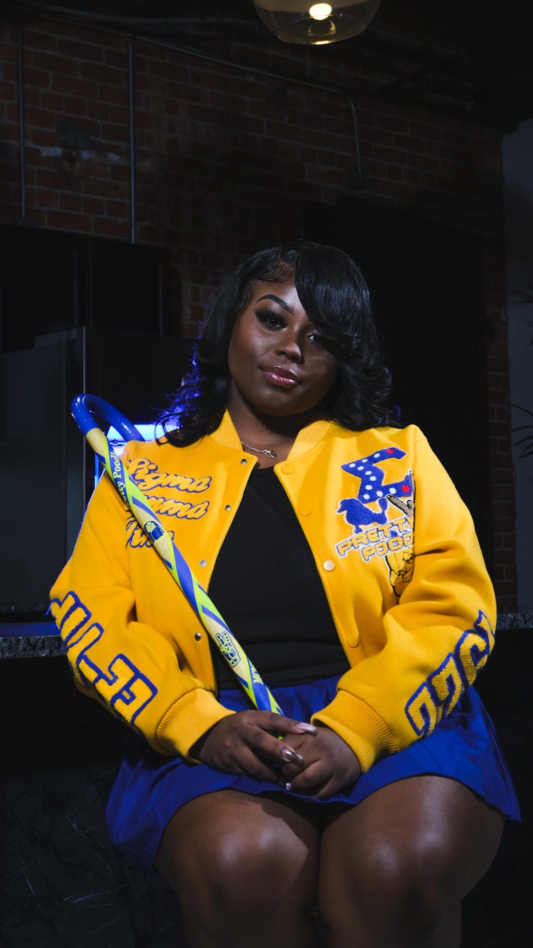 Yellow Gold Graffiti Sigma Gamma Rho Crop Jacket - Etsy