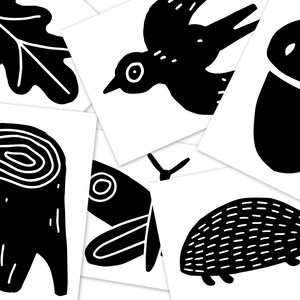 BUNDLE SALE // High Contrast Baby Cards, Printable Baby Art Cards ...