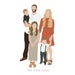 Faceless Family Drawing - Etsy