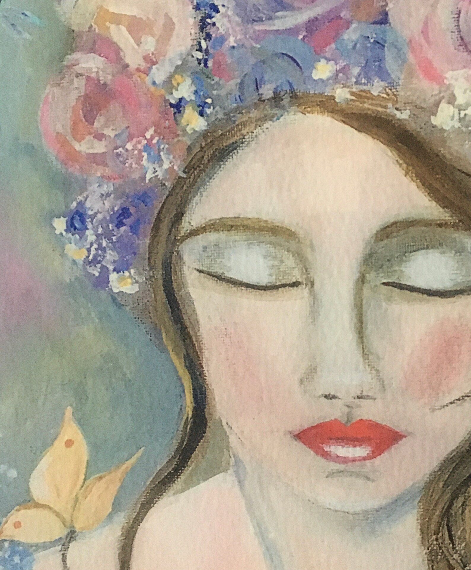 ART PRINT MOTHER Earth Mother Earth Painting Spiritual Art - Etsy