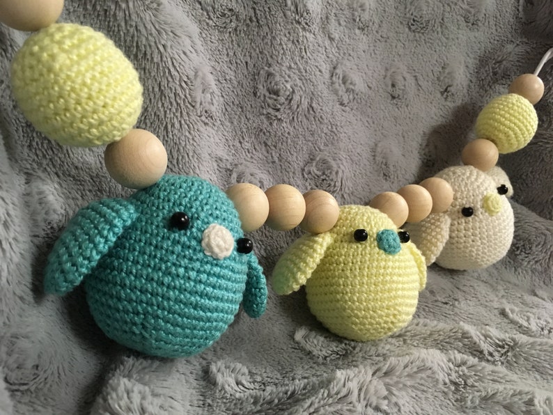 PATTERN Crochet Rattle Birds for Pram/amigurumi Birds Rattle - Etsy
