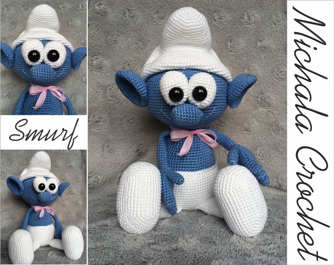 PATTERN Crochet SMURF, Amigurumi Smurf, Pdf Tutorial Smurf - Etsy